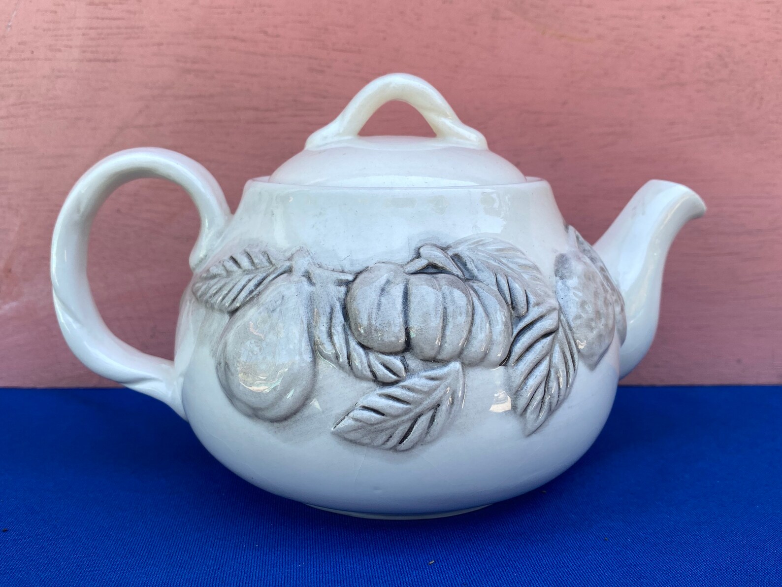 Vintage Panware Home Essentials Teapot,white & Gray Teapot,kitche ...