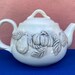 Vintage Panware Home Essentials Teapot,white & Gray Teapot,kitche ...