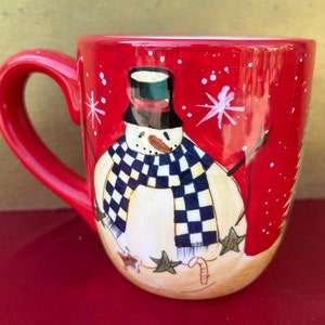 Certificate International Mug & Plate,becca Barton,holiday Snowman ...