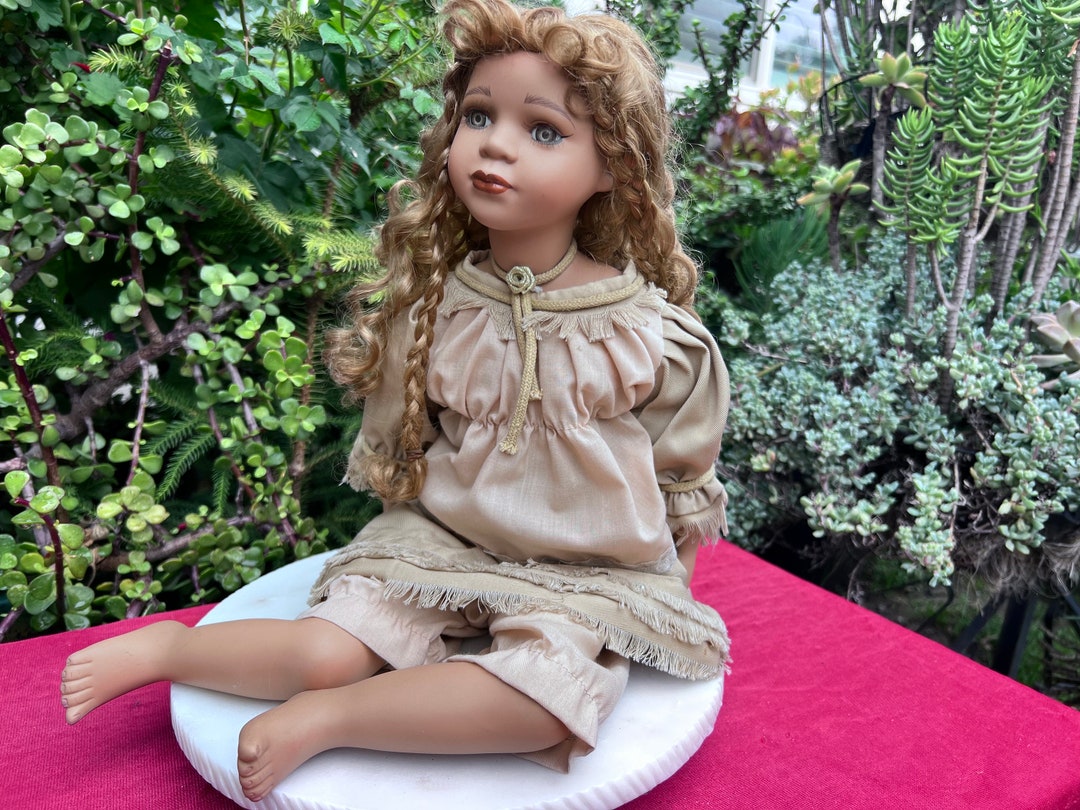 Rare Sitting Doll,porcelain Sitting Doll,large Doll,decorative Doll ...