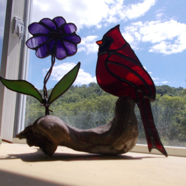 Stain Glass Cardinal - Etsy