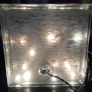 Chicago Cubs Baseball Reclaimed Glass Block Light/nightlight Leaded ...