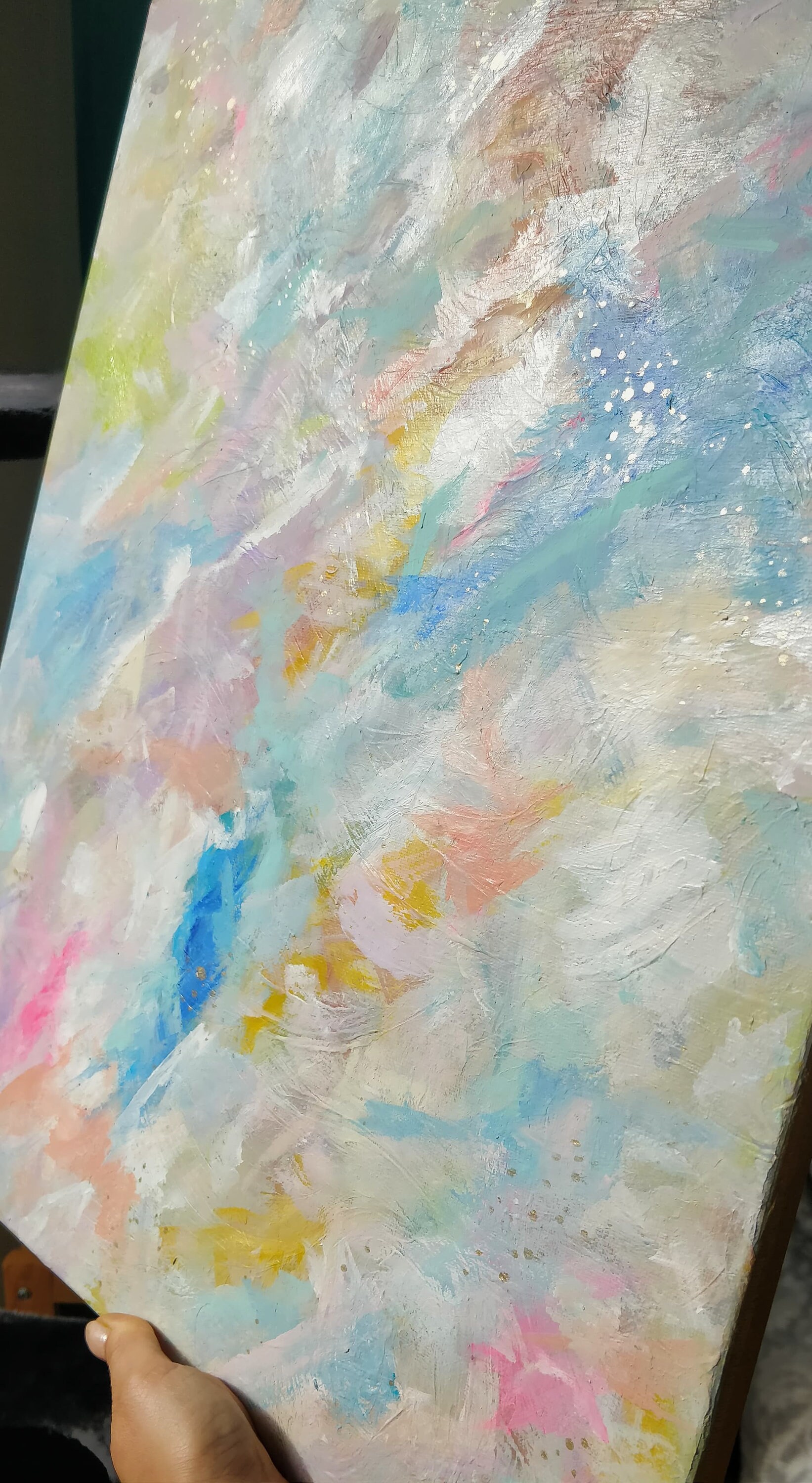 Unique Oryginal Painting Acrylic Paint Abstract Art Gloss Canvas Wall ...