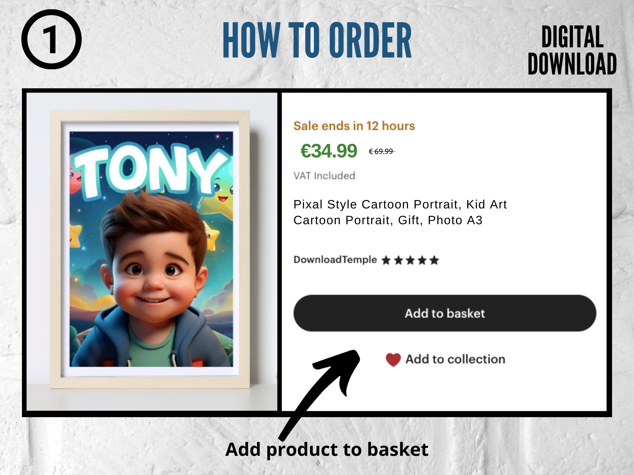 Custom Pixar Style Cartoon From Photo, Kids Cartoon, Custom Portrait ...