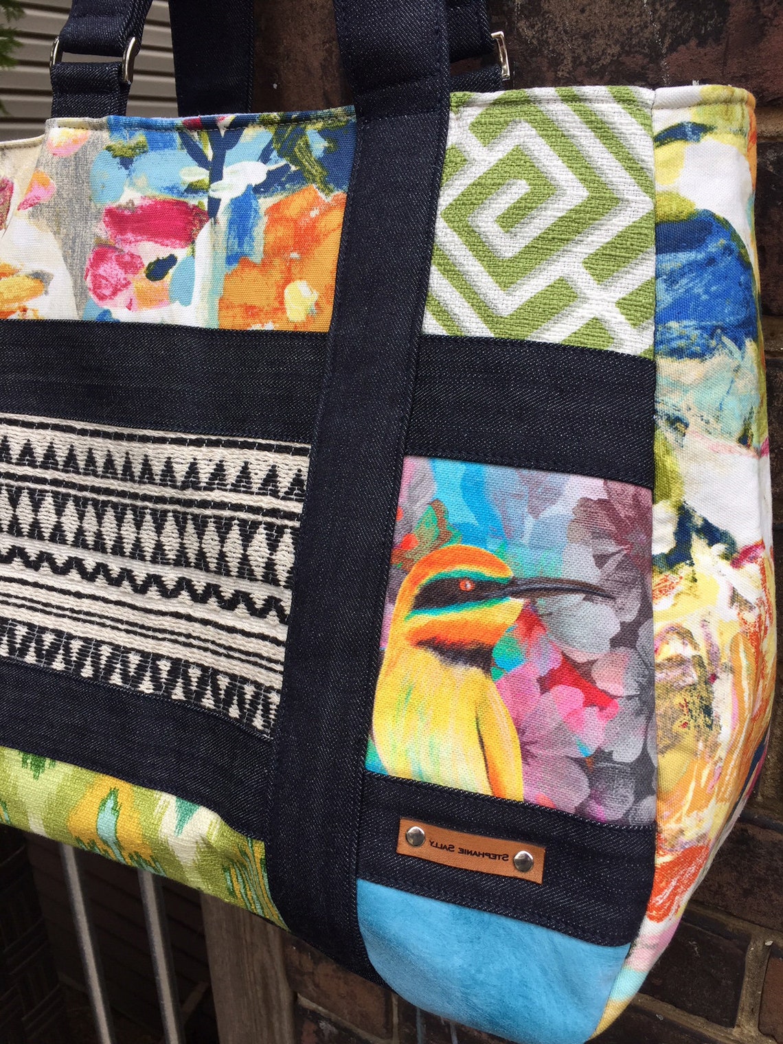 Handbag PDF Sewing Pattern - Mumu Mod Tote - Large Market Tote or ...