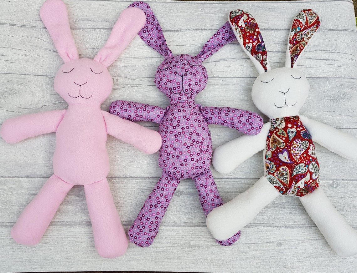 Bunny Softie PDF Sewing Pattern George Cuddle Bunny Rabbit - Etsy