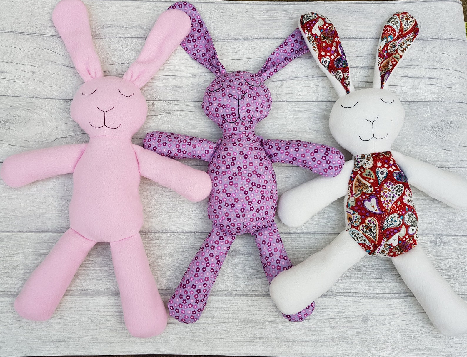 Bunny Softie PDF Sewing Pattern George Cuddle Bunny Rabbit - Etsy