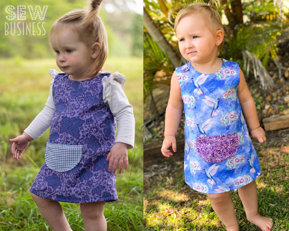 Baby/infant/girls A-line Dress PDF Sewing Pattern Size 0-3 Months to 3T ...