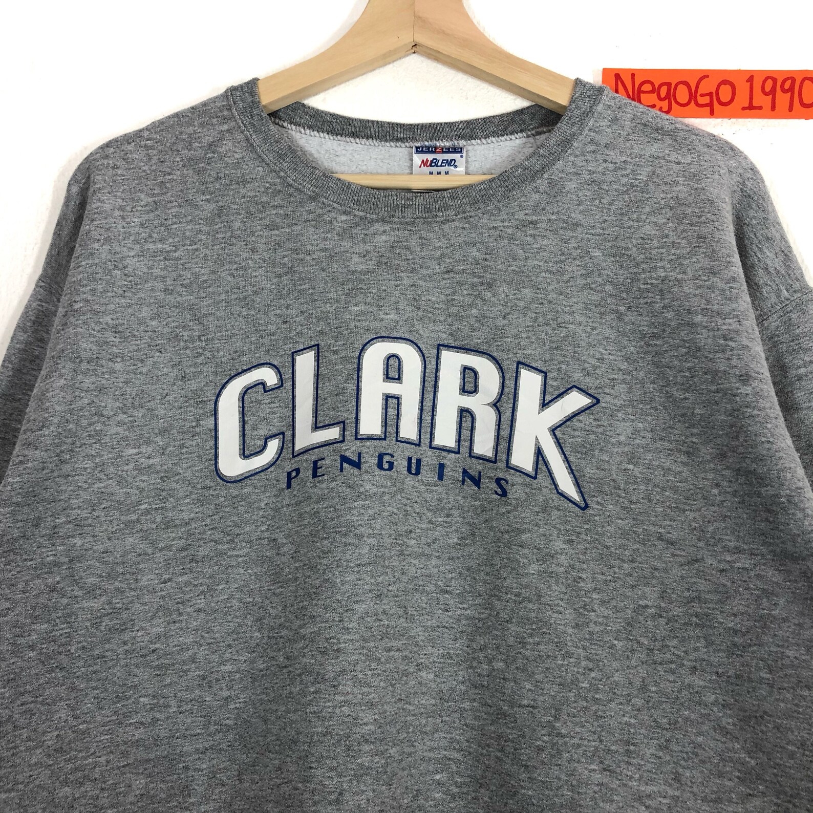 Rare Clark Penguins College Sweatshirt Big Logo Spellout - Etsy France