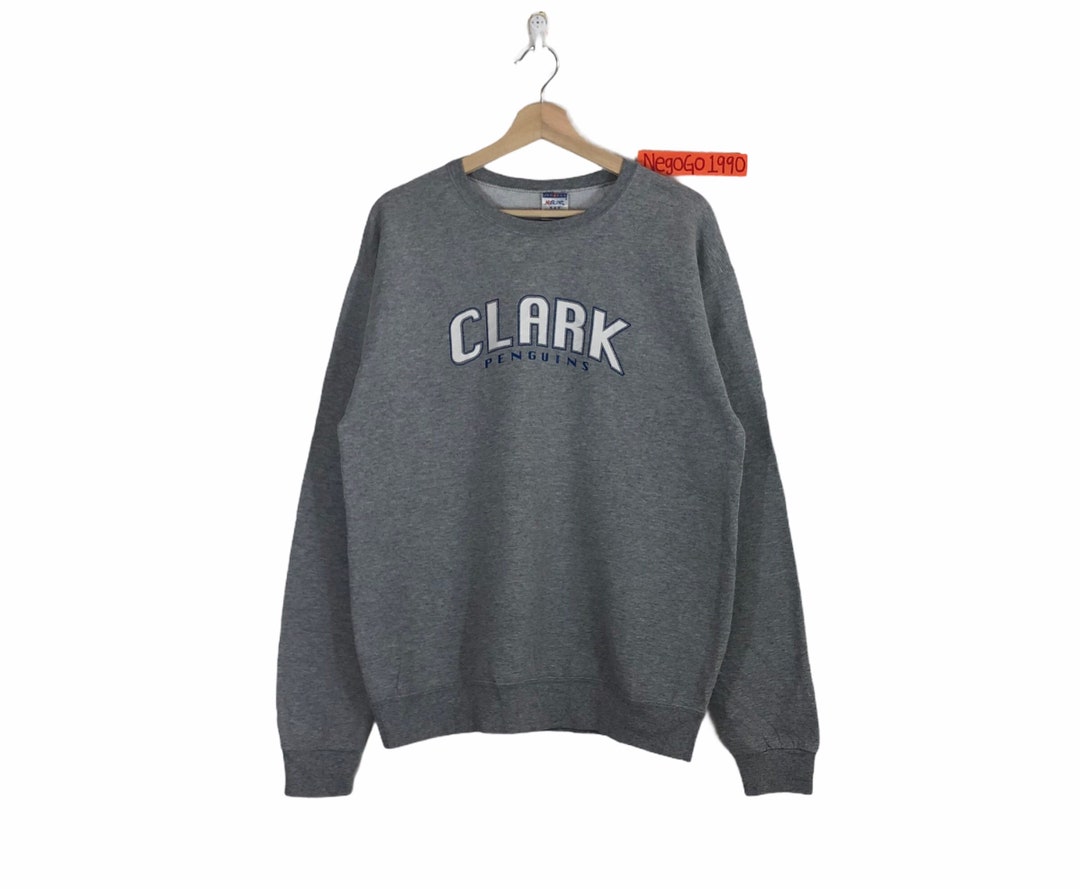 Rare Clark Penguins College Sweatshirt Big Logo Spellout - Etsy France
