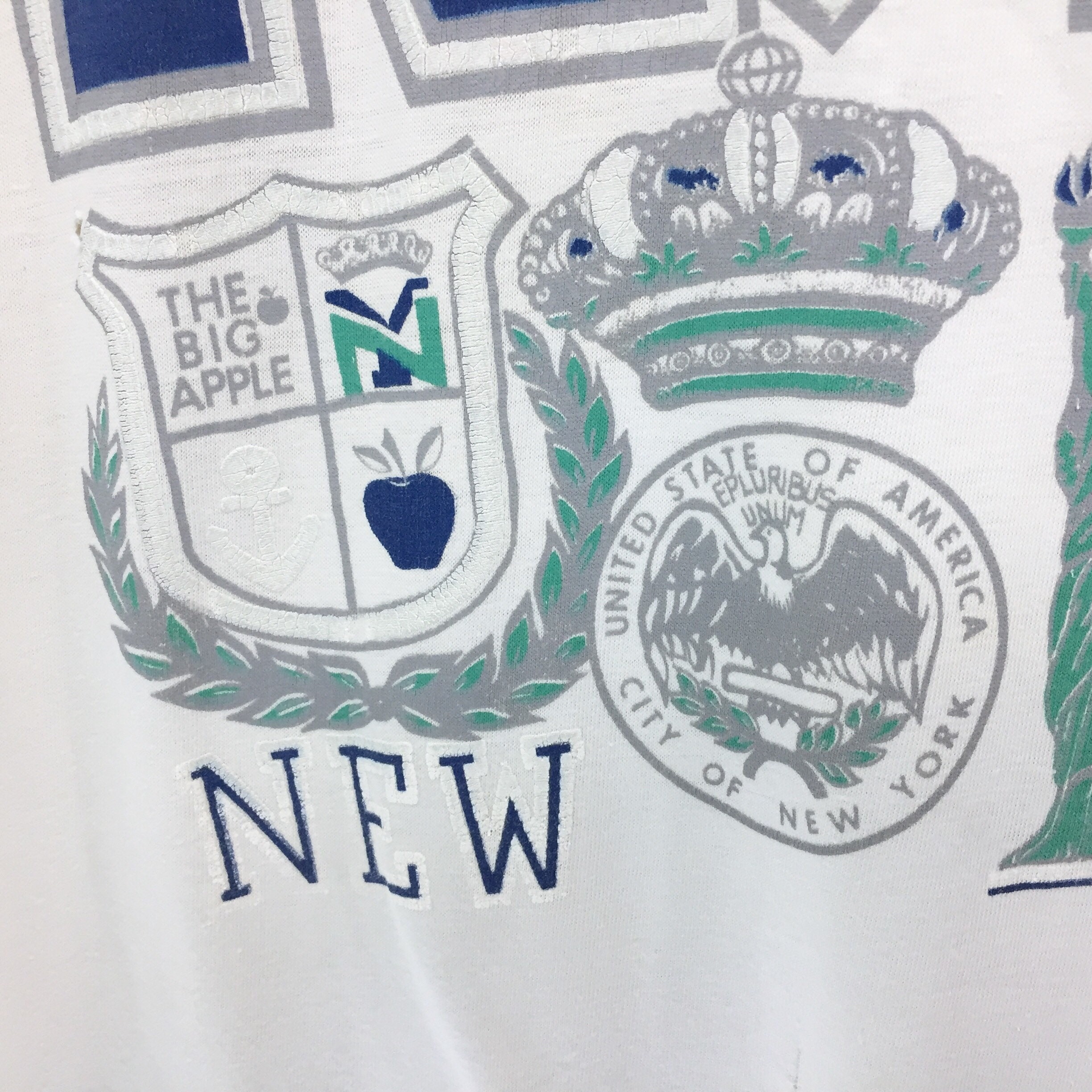 Rare Vintage New York University T-shirt Big Logo Print - Etsy