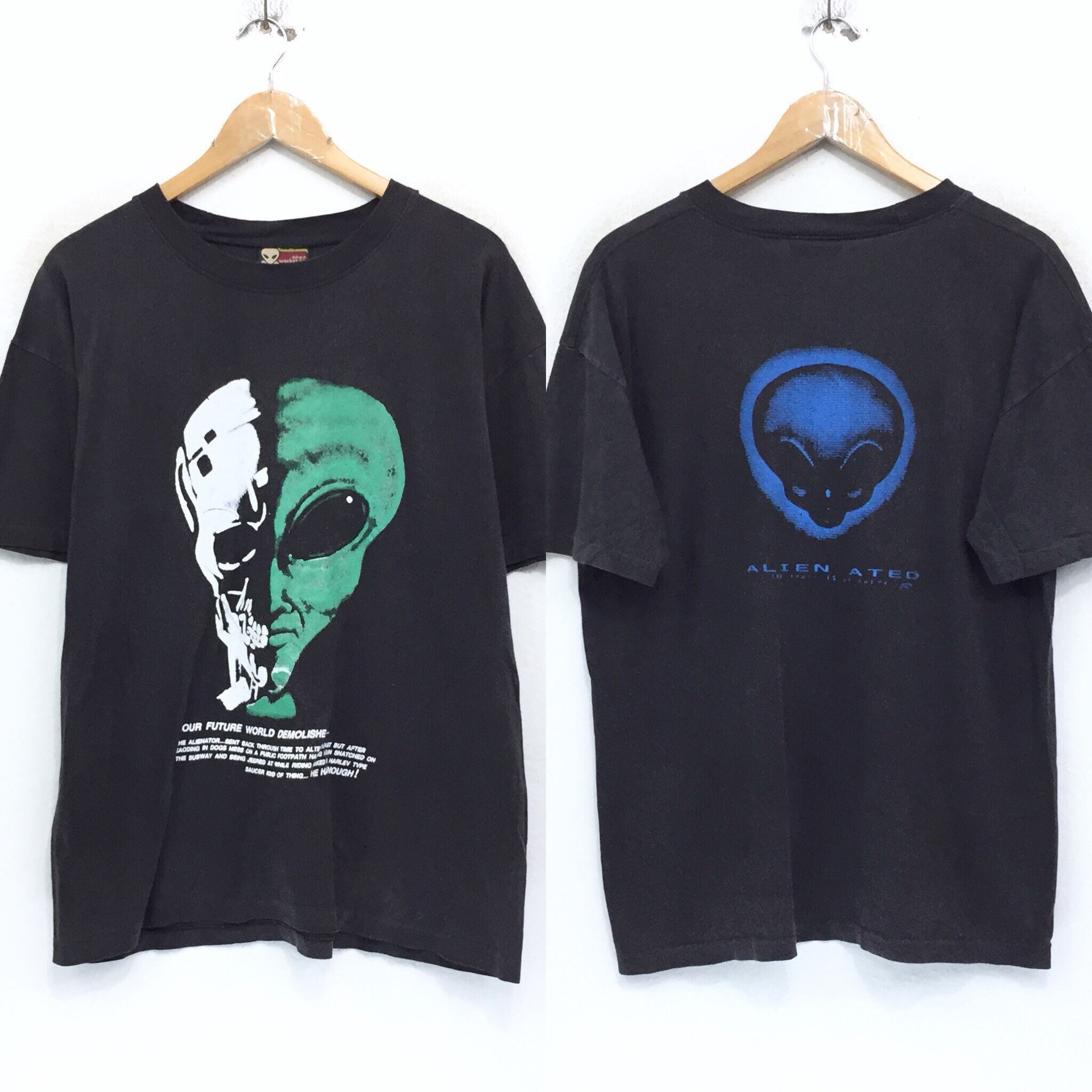 Rare Vintage Alien Workshop T-shirt Both Side Print Two | Etsy