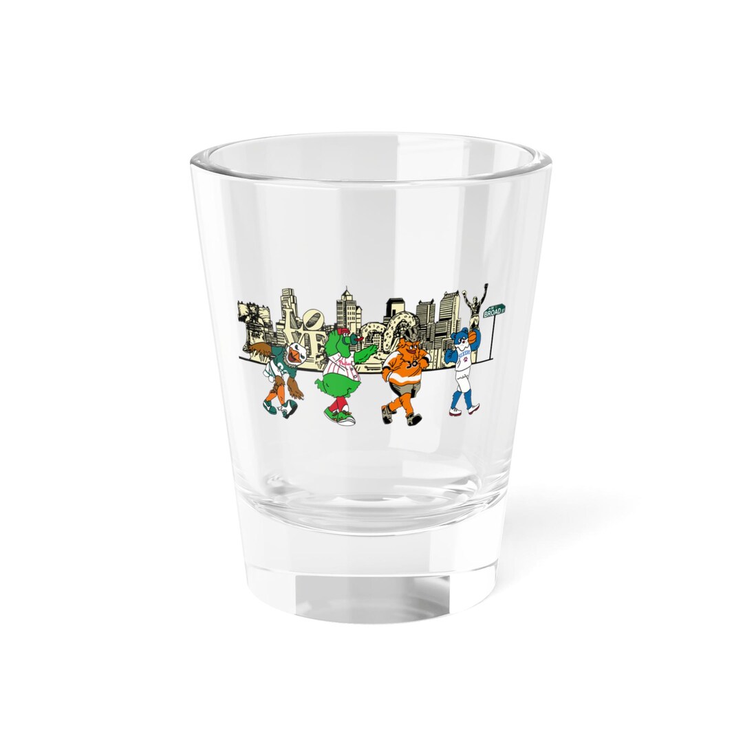 Philly Mascots Eagles Phillies Flyers Sixers Shot Glass, 1.5oz - Etsy