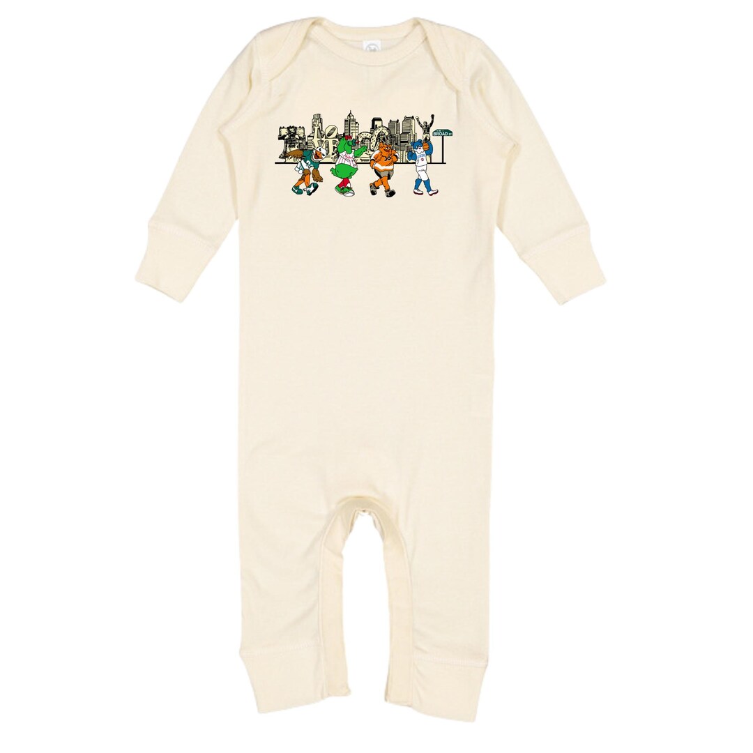Philly Mascot Long Sleeve Bodysuit Coverall Philadelphia Eagles ...