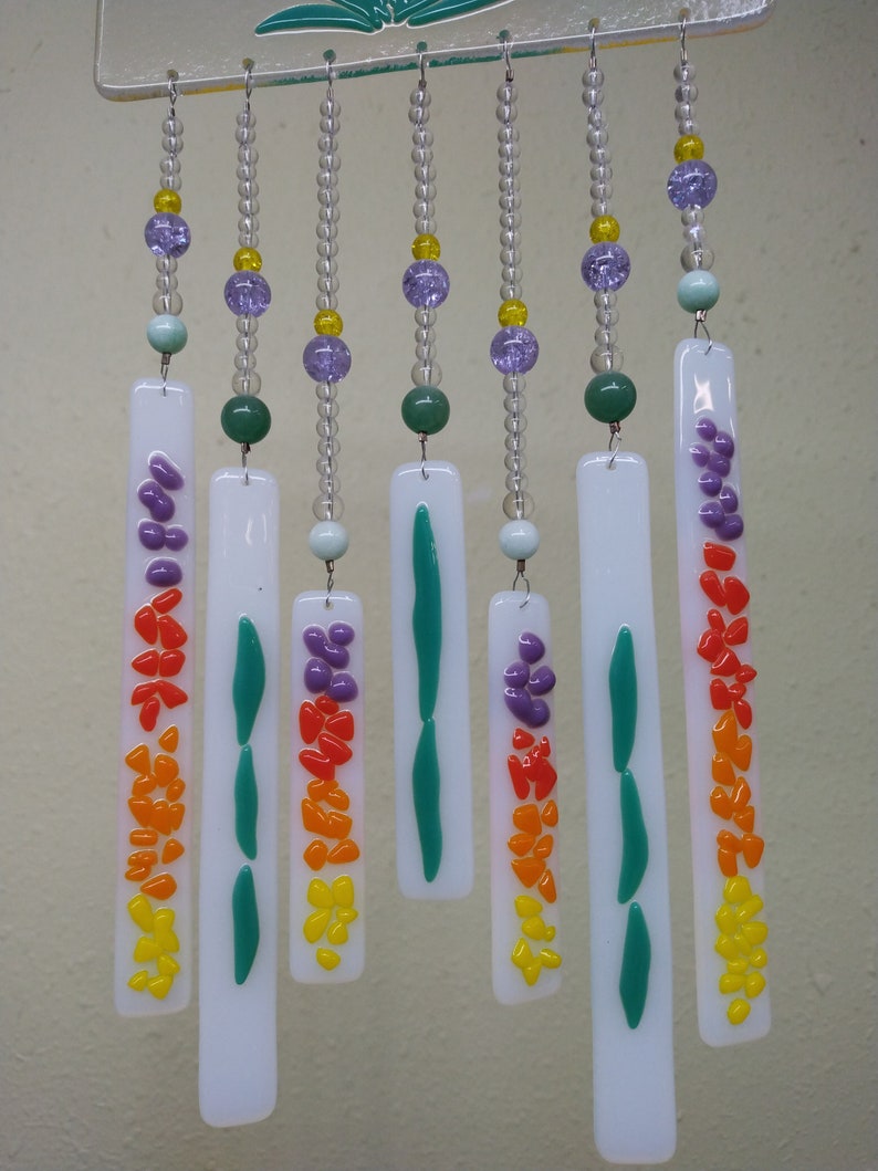 Stained Glass Windchime - Etsy