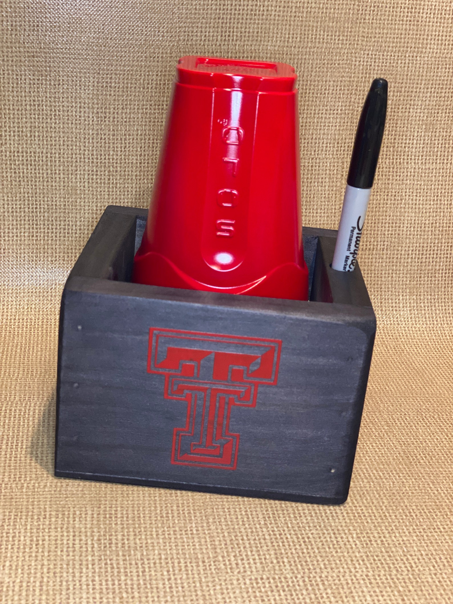 Texas Tech Single or Double Solo Cup Holder Red or Black - Etsy