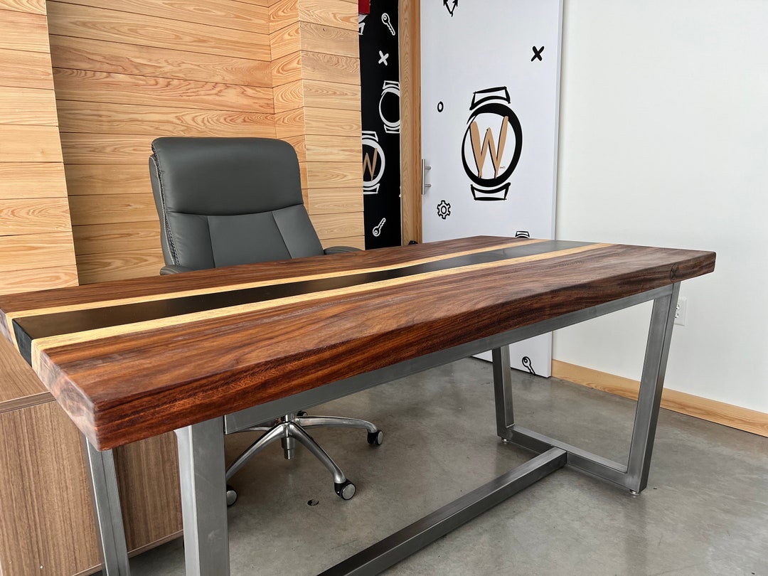 Custom Epoxy River Desks - Home, Office, Retail Reception, Etc - Etsy