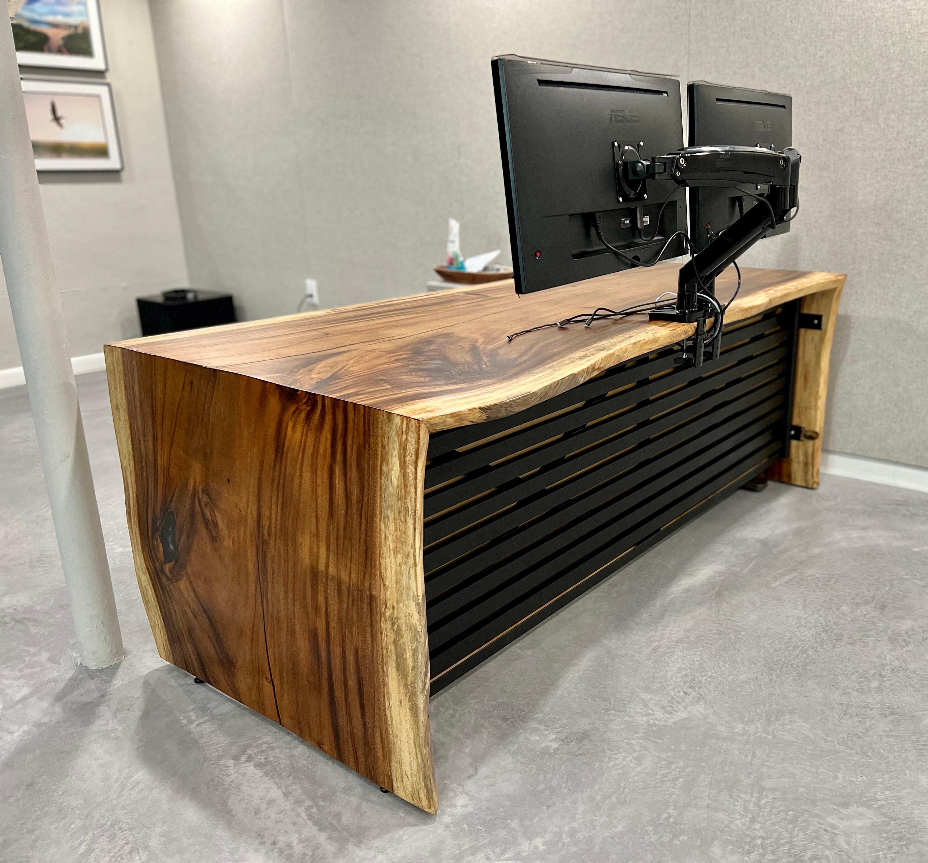 Custom Epoxy River Desks - Home, Office, Retail Reception, Etc - Etsy