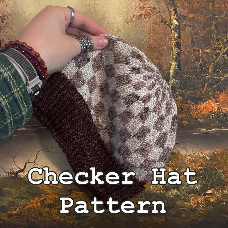 Checkered Hat - Etsy