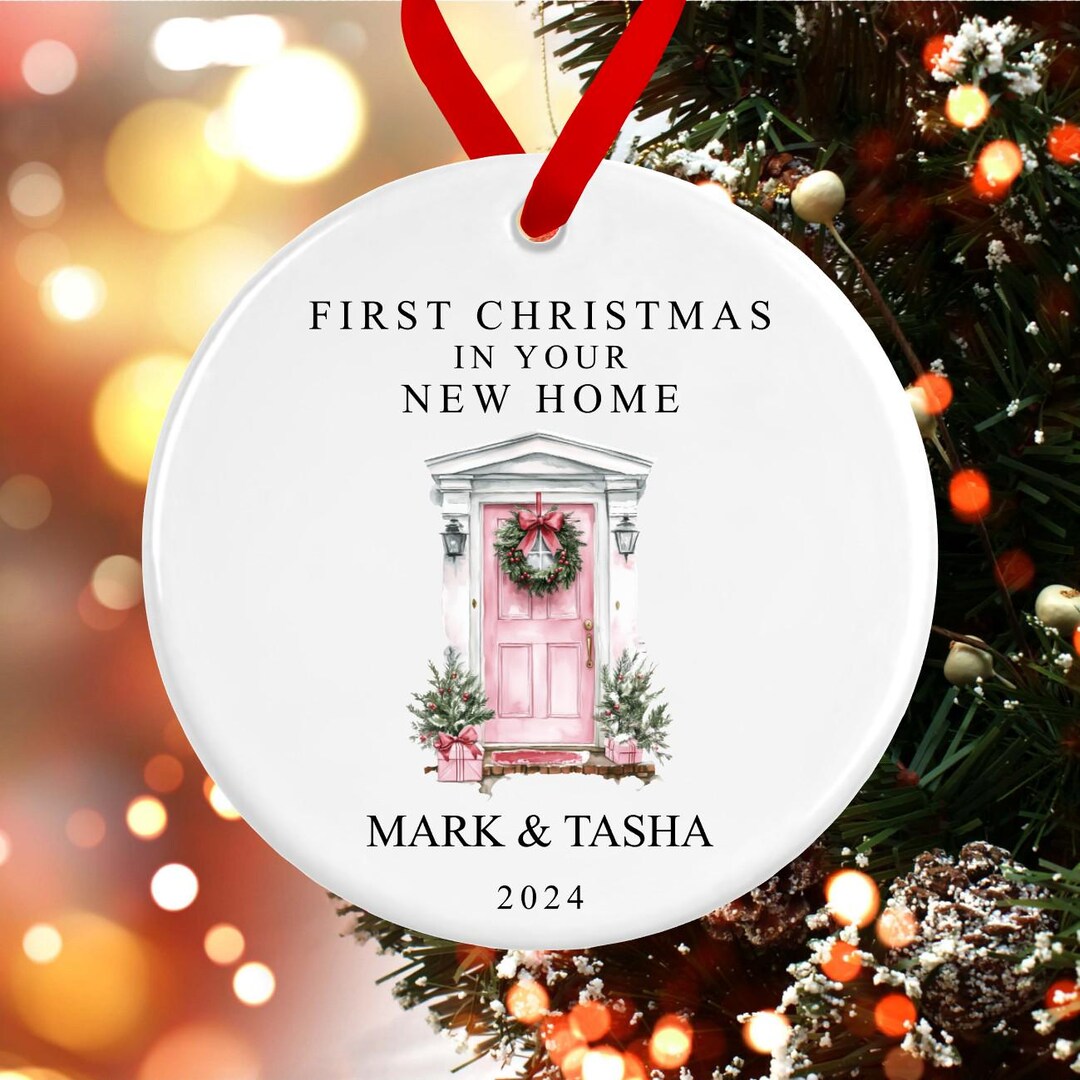 First Christmas in Your New Home Decoration Personalised New Home Tree ...