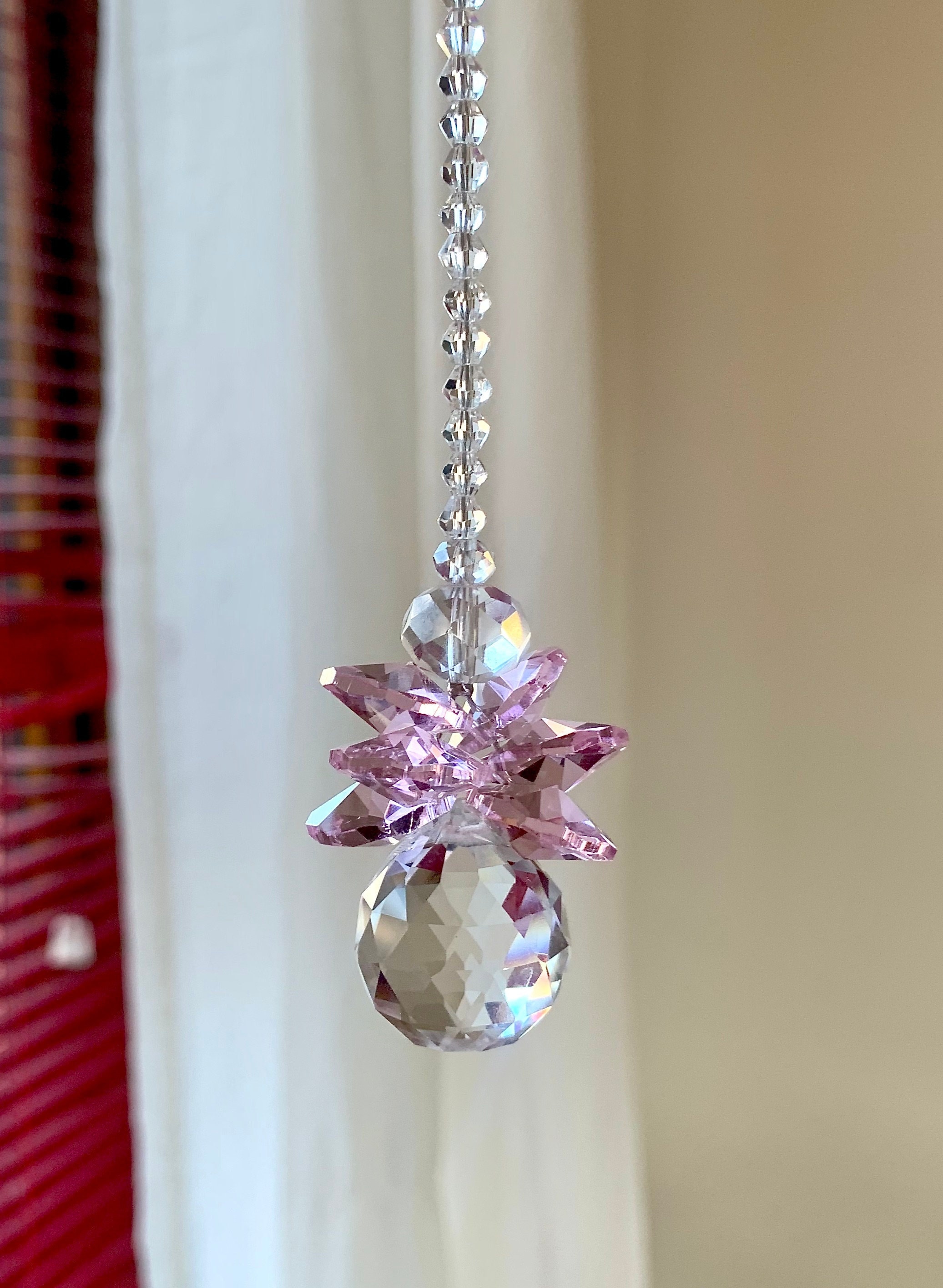 Crystal Suncatcherguardian Angel Rear View Mirror Car - Etsy