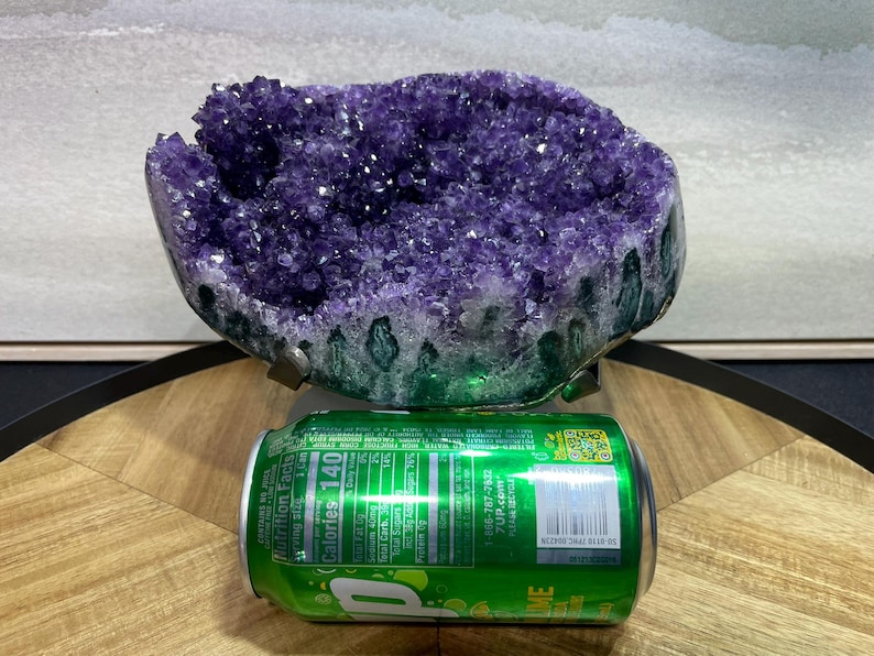Amethyst Crystal Cave Geode on Stand Extra Quality SSD855 - Etsy