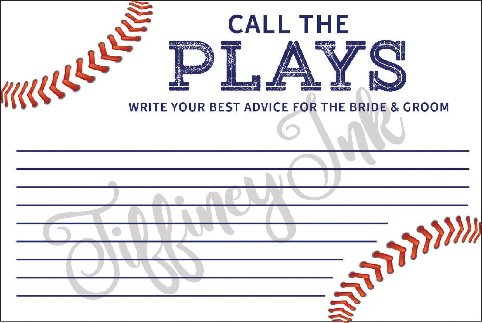 Baseball Shower Set Baseball Couples Shower Print Sports Bridal Shower ...