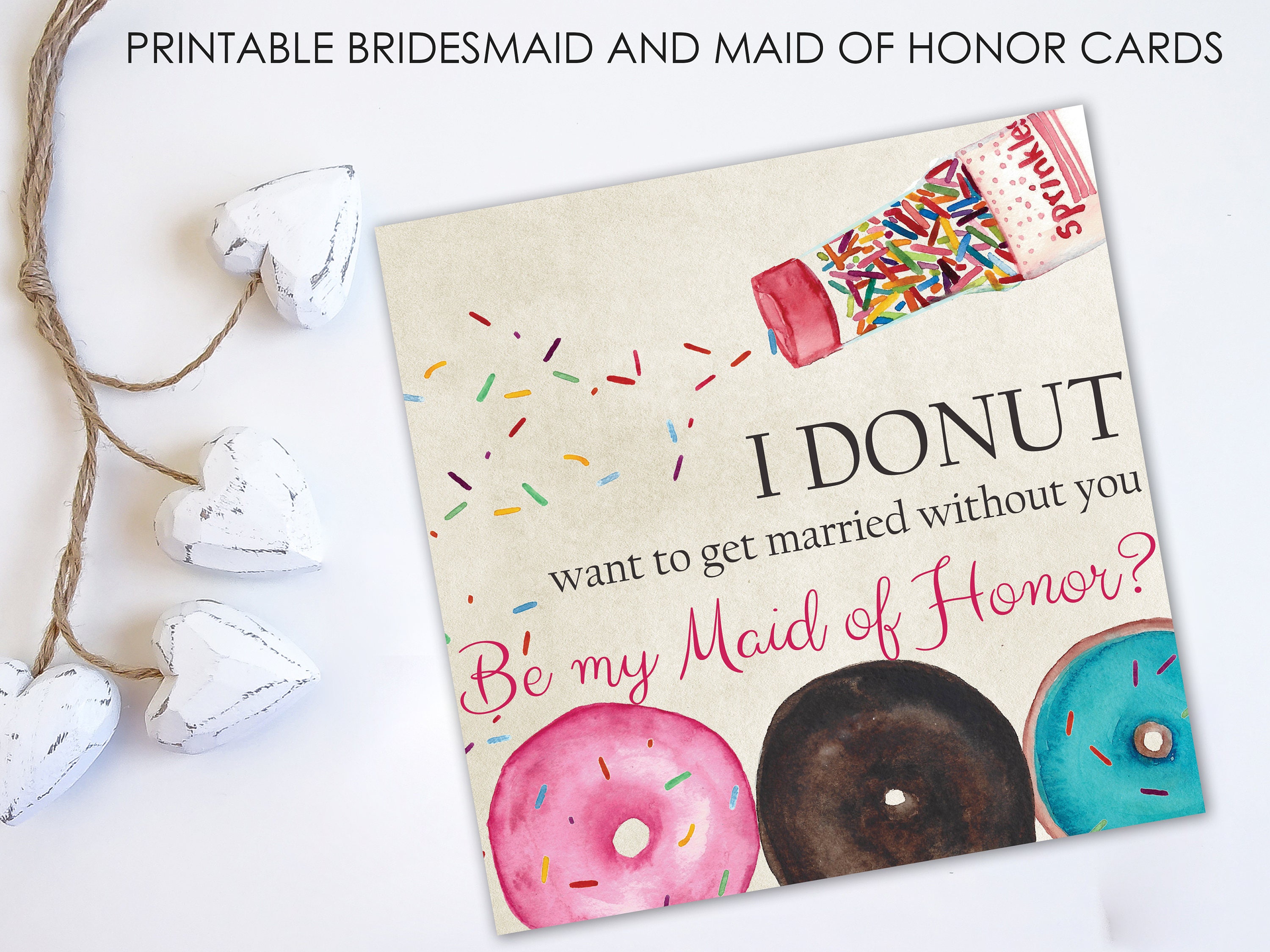 Donut Proposal Be My Bridesmaid Bridesmaid Proposal Donut - Etsy