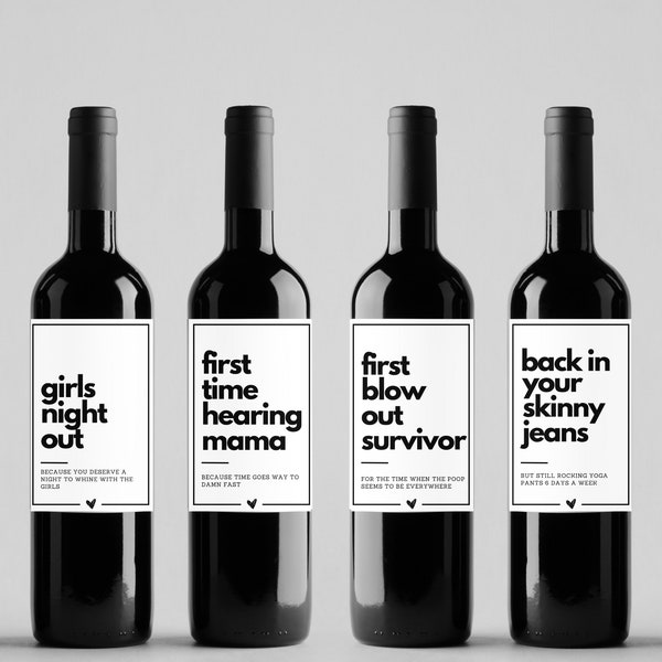 Milestone Wine Label - Etsy