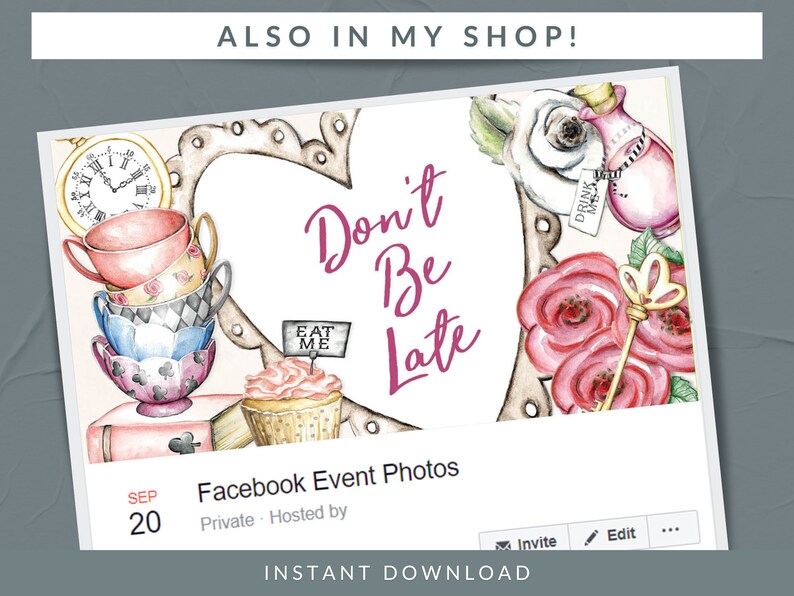 Baby in Bloom Facebook Cover Baby Shower Invitation - Etsy Canada