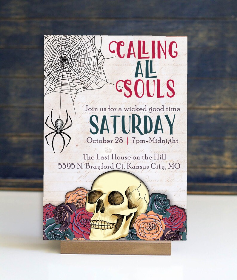 Blank Day Of The Dead Invitation Template Free