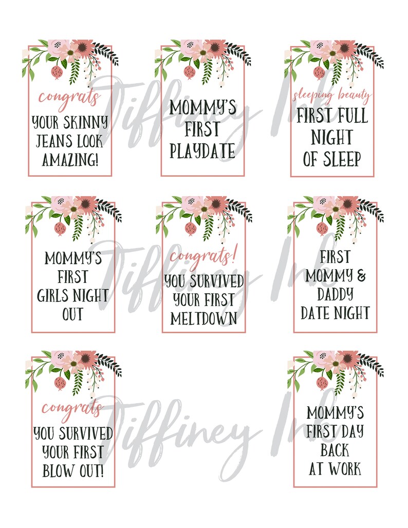 New Mom Printable Wine Labels | Mommy Milestone Wine Labels | Mom Mini ...