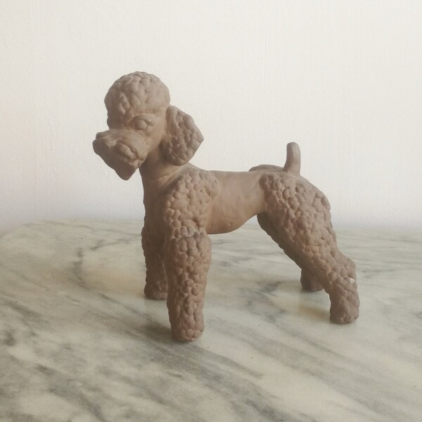 Ceramic Poodle Statue - Etsy