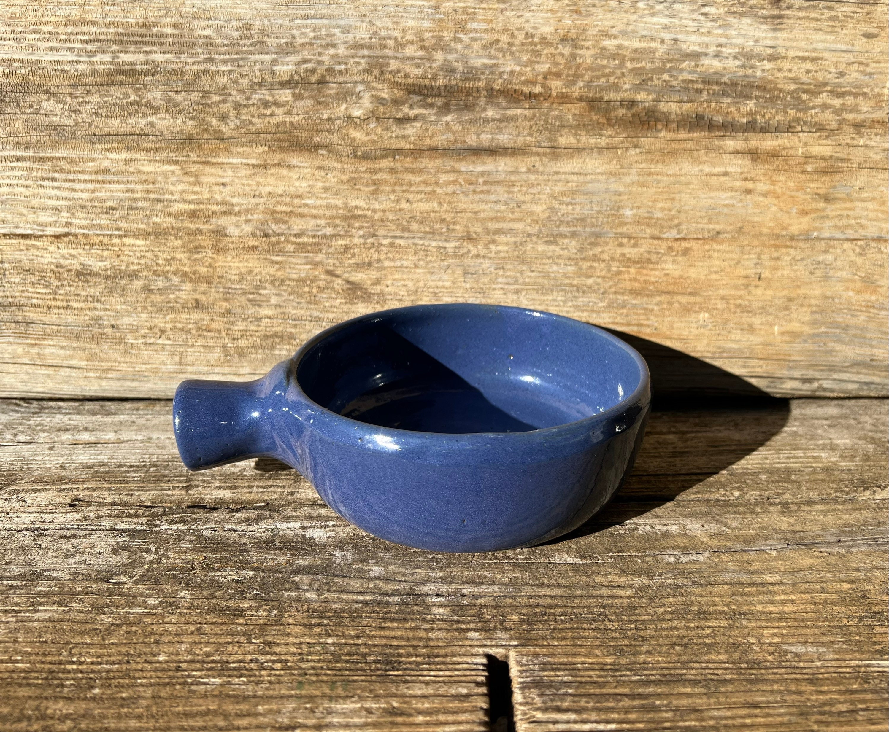 Bybee Pottery Kentucky Blue Handled Bowl | Etsy