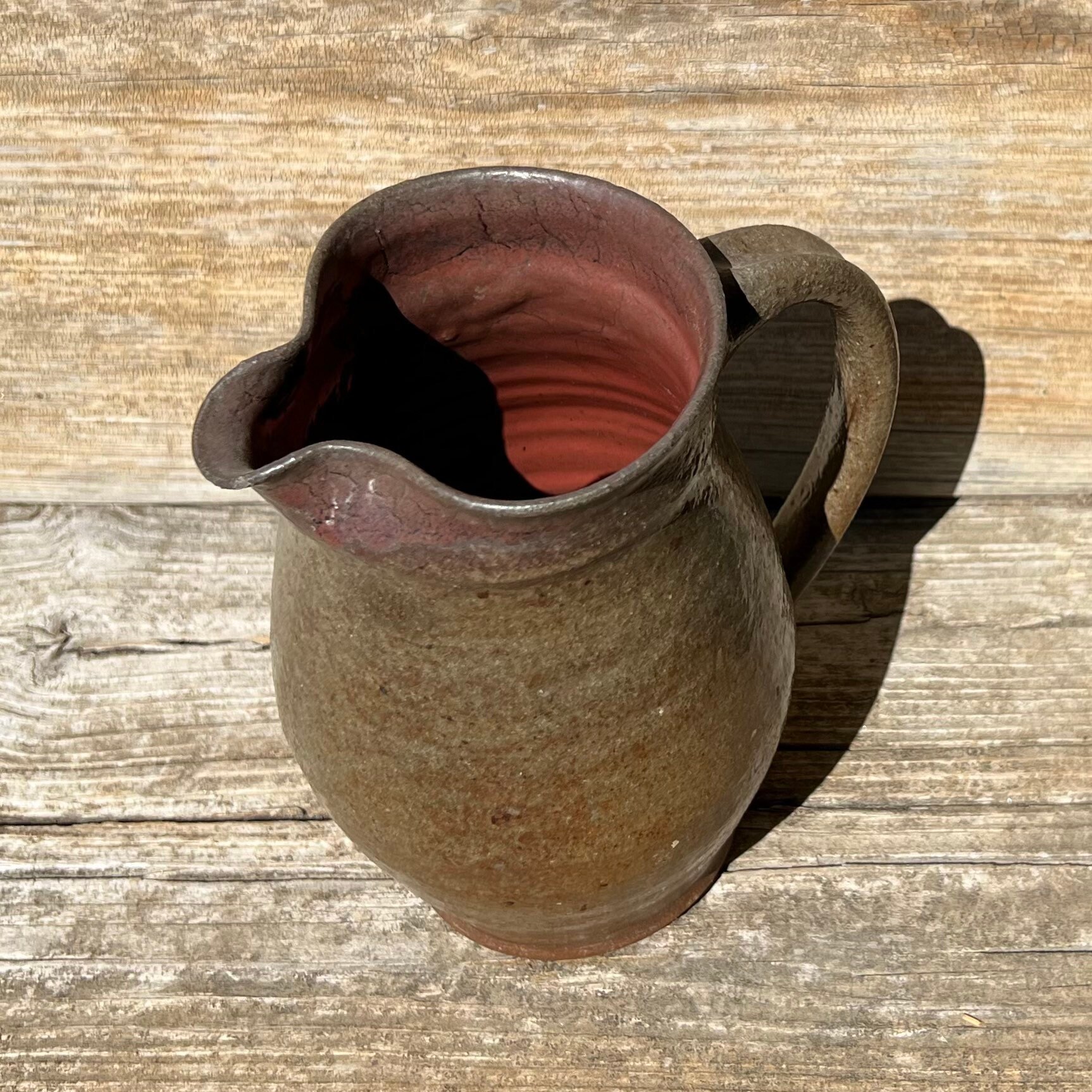 Kim Black Southern Folk Pottery Pitcher Signed - Etsy