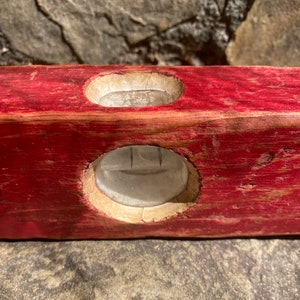 Vintage Wooden Level - Red! - Etsy