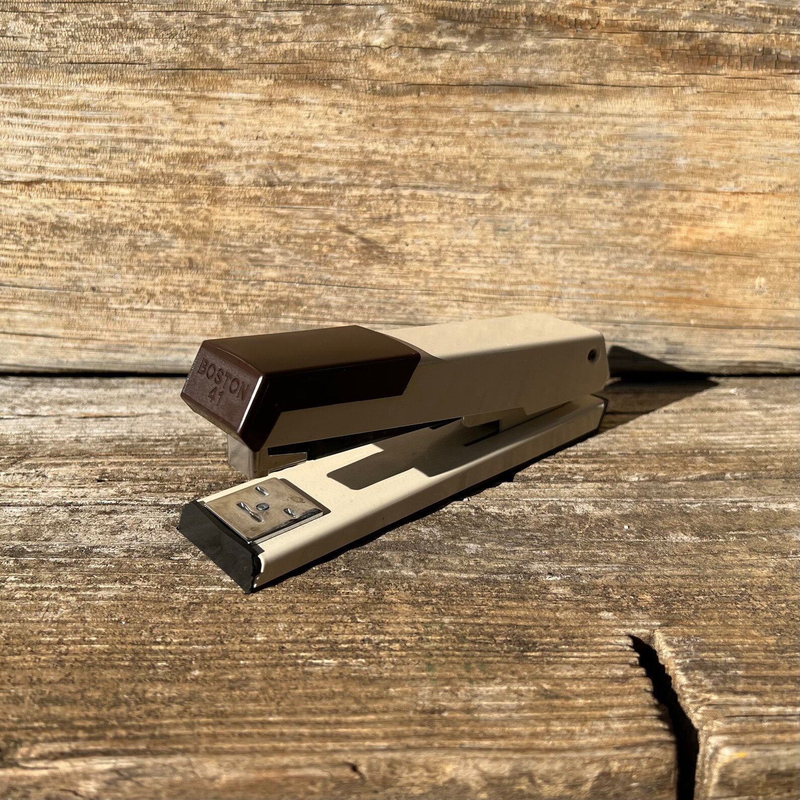 Vintage Boston 41 Tan and Brown Stapler - Etsy
