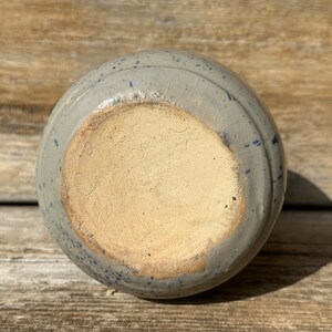 Jerry Brown Pottery Blue Splatter With Two Blue Bands Fat Bottom ...