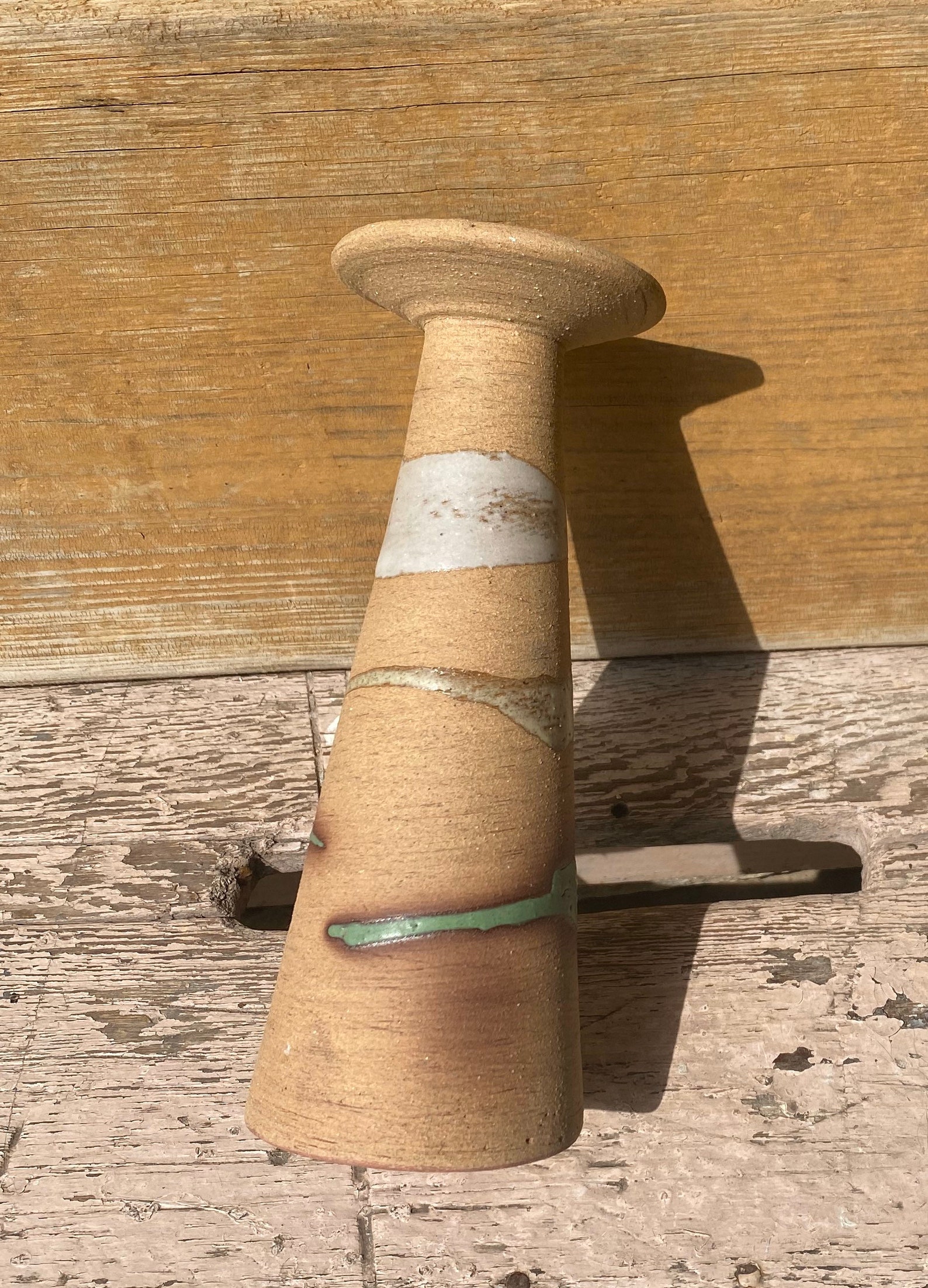 Dominican Republic ALFADOM Pottery Candlestick Holder - Etsy