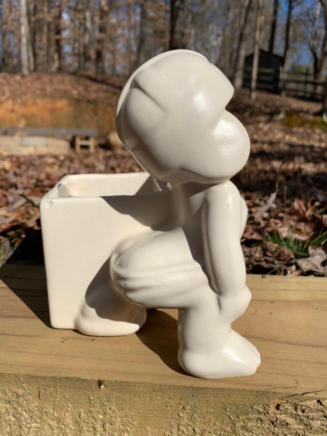 Haeger Pottery White Baby Football Planter 6 1/2 | Etsy