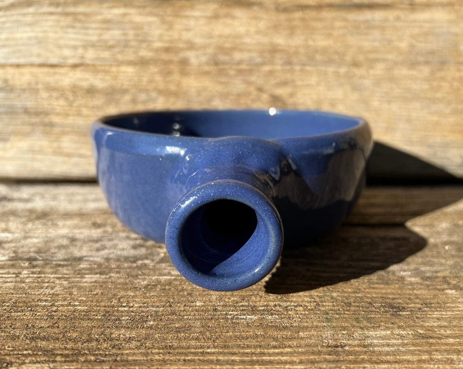 Bybee Pottery Kentucky Blue Handled Bowl | Etsy