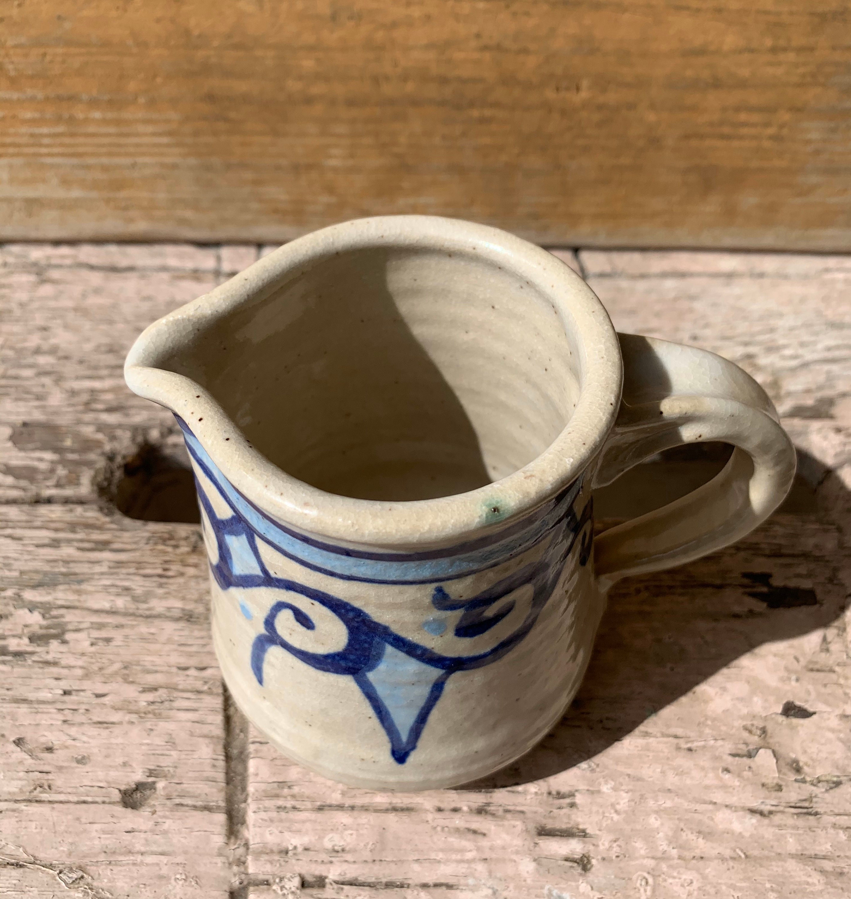 David Mays Mentone Alabama Pottery Pitcher Creamer 1986 | Etsy