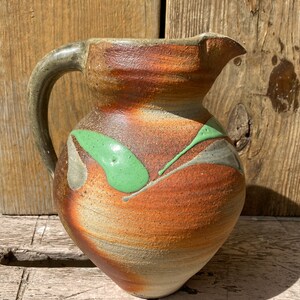 Large Stoneware Pitcher Signed SP With Chop - Etsy