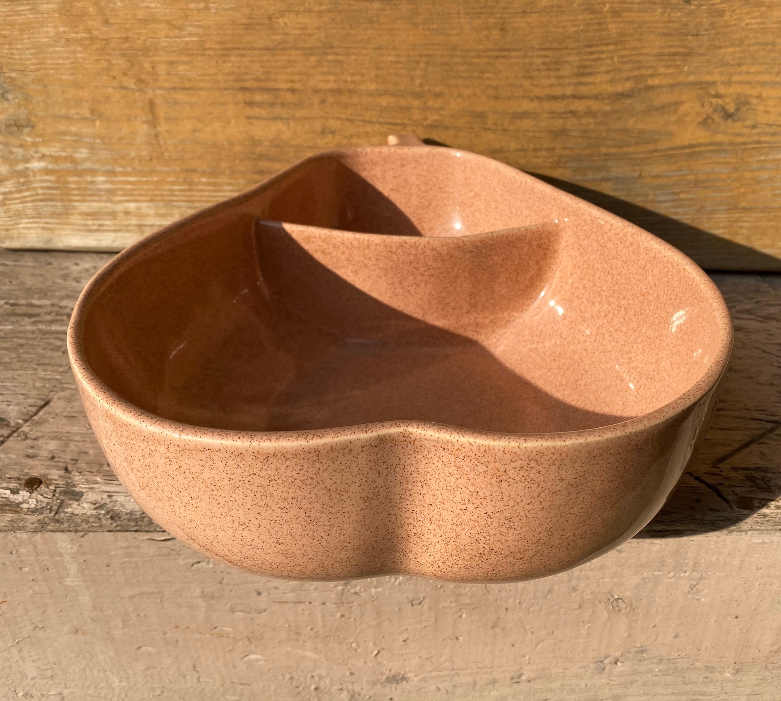 Pfaltzgraff Pink Speckled Pear Divided Serving Bowl - Etsy