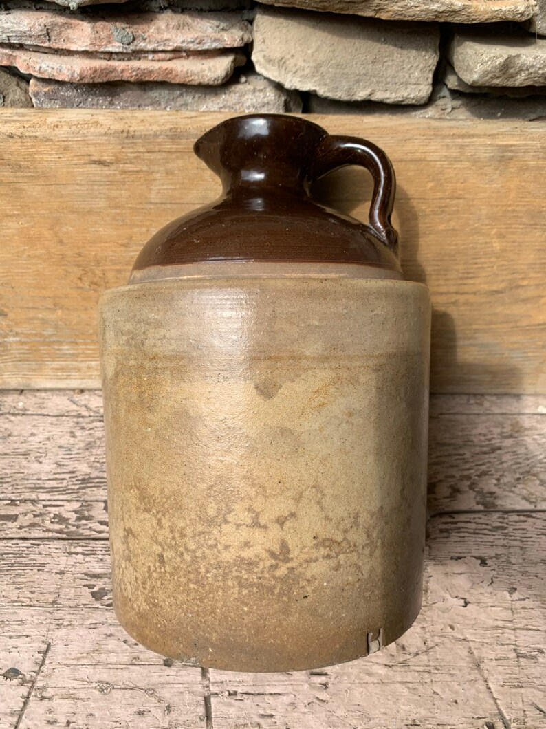 Unique Brown and White Shoulder Syrup Jug With Pouring Spout - Etsy