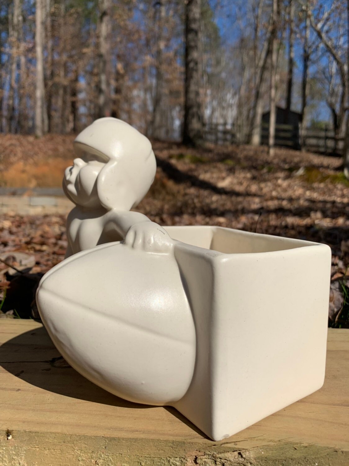 Haeger Pottery White Baby Football Planter 6 1/2 | Etsy