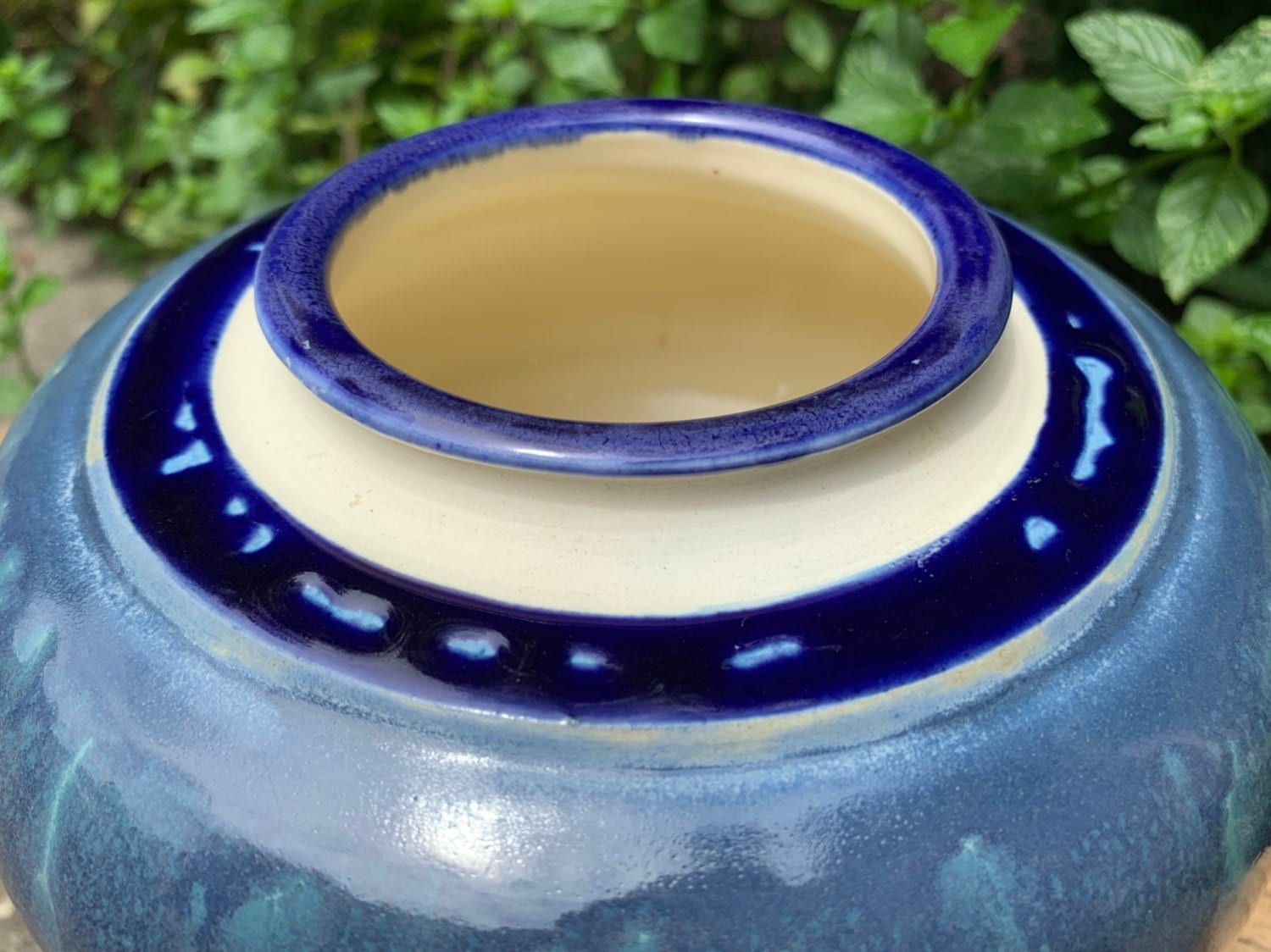 Vintage Studio Pottery Blue Drip Glaze Vase Signed JN 97 - Etsy