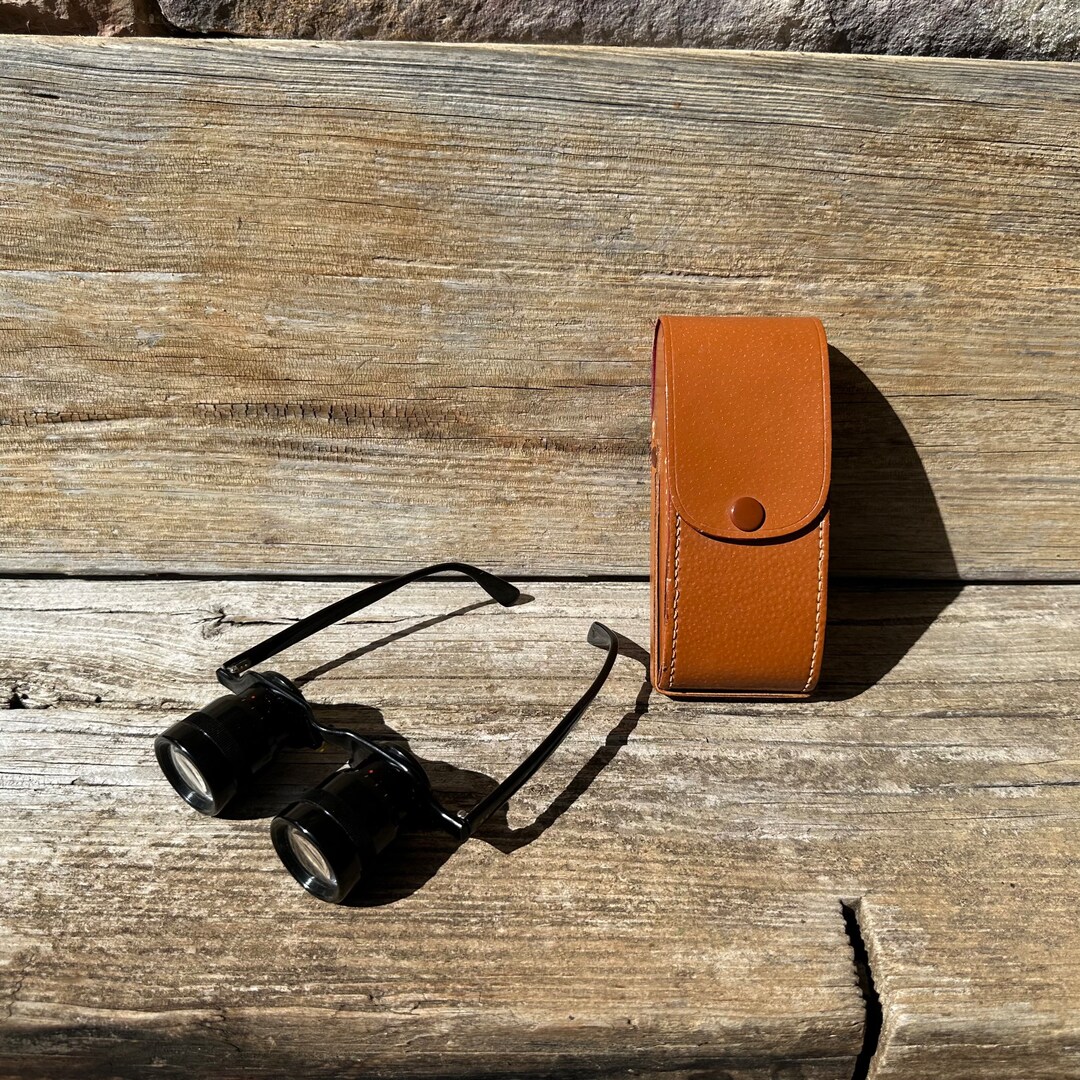 Vintage Magnifying Binocular Eyeglasses With Case Japan - Etsy
