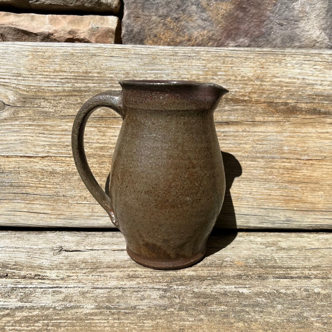 Kim Black Southern Folk Pottery Pitcher Signed - Etsy