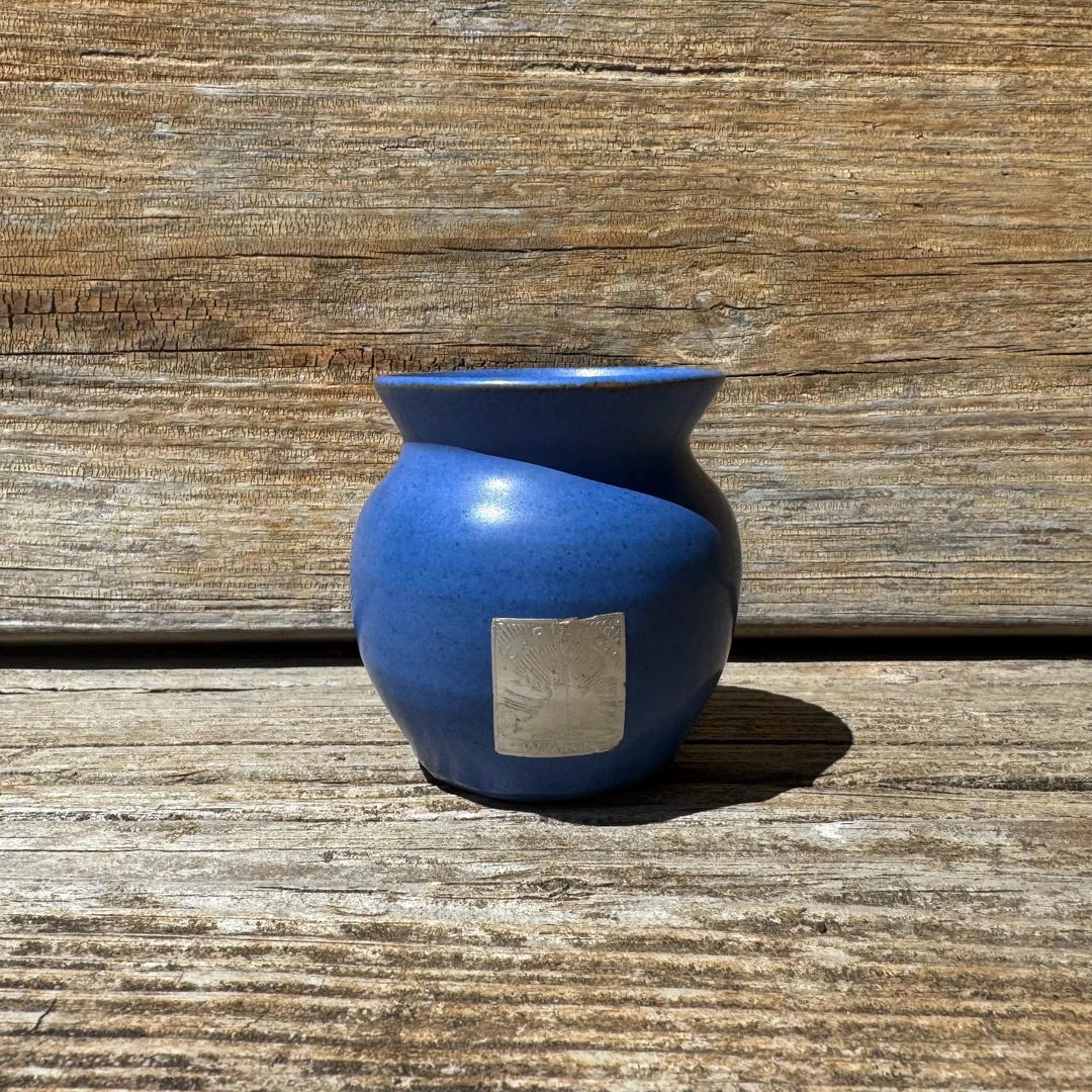 Carillon Ware Blue Pottery Small Jar - Etsy